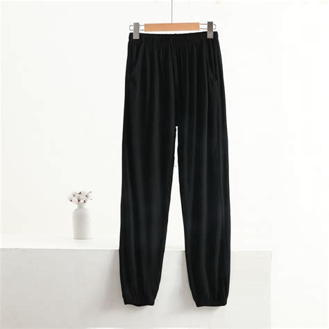 Badu Bg Големи размери Спално облекло Дамски памучни пижамни панталони за жени Модални тънки