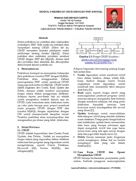 Modul 4 Php Dasar Crud Pdf