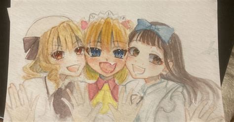 三妖精 東方三月精 友達に書いて貰った 渡邉冬道のイラスト Pixiv