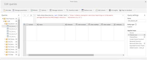 power bi dataflow connect to sharepoint folder microsoft fabric