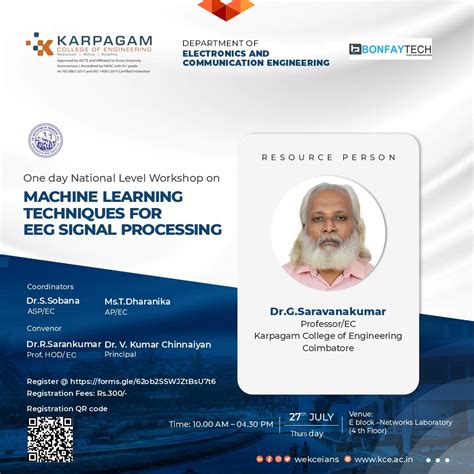 National Level Workshop On Machine Learning Techniques For Eeg Signal