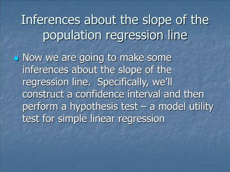 ppt simple linear regression and correlation inferential methods