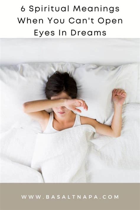 Spiritual Meanings When You Can T Open Eyes In Dreams