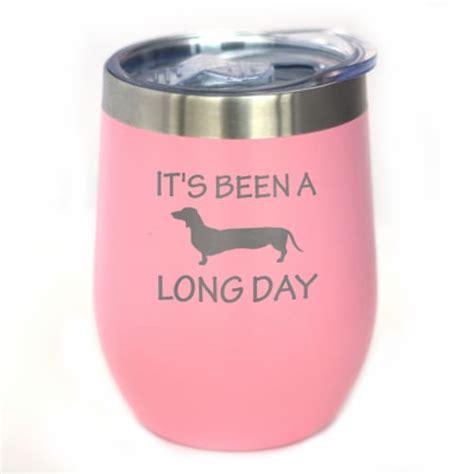 Bevvee™ Long Day Insulated Wine Tumbler Funny Dachshund Ts