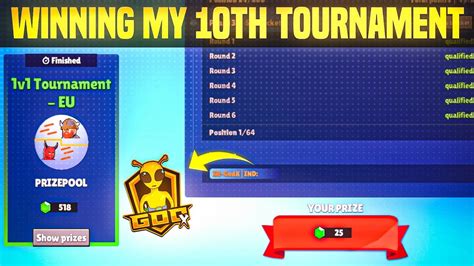 Winning My Th Tournament In Stumble Guys Godx Youtube