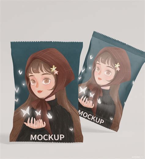 蝴蝶少女风格插画设计作品 设计人才灵活用工 设计dna