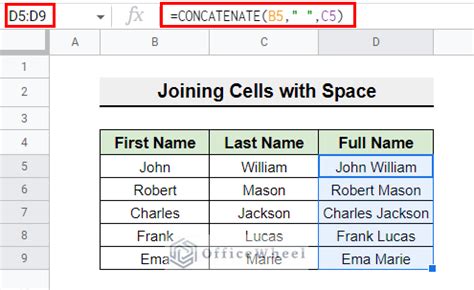 How To Use CONCATENATE Function In Google Sheets