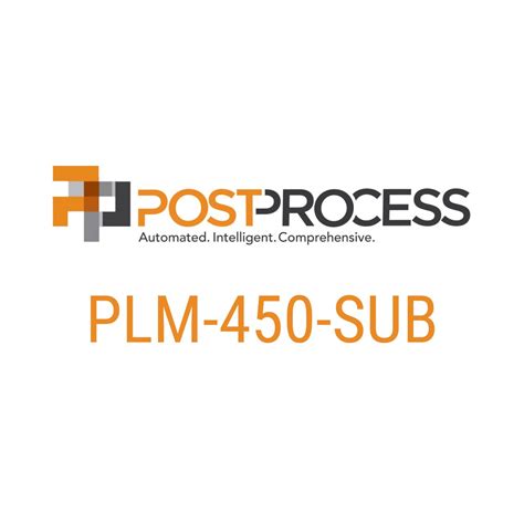 Postprocess® Plm 450 Sub Productiontogo