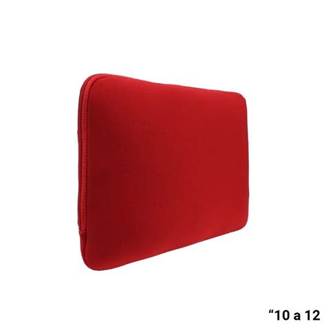 Capa Case Luva Tablet Notebook 10 À 12 Polegadas Zíper Tamanho U Cor Vinho