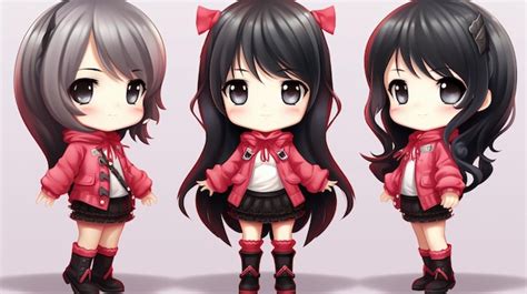 Premium Ai Image Anime Girl In Chibi Style