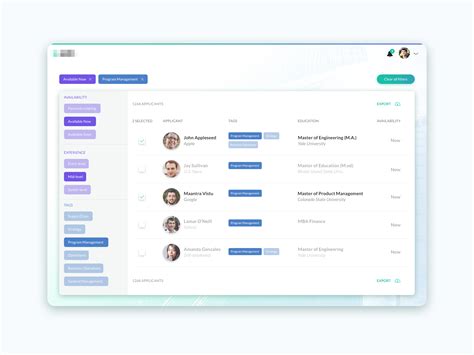 Applicant Tracking Software By Benny On Dribbble