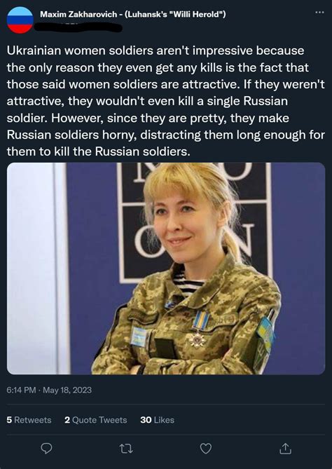 So It Turns Out That Pro Russian Separatists Are Frightened By Women