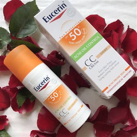 Eucerin Sun Cc Cream Acne Oil Control Spf 50 50ml Thailand Shopee