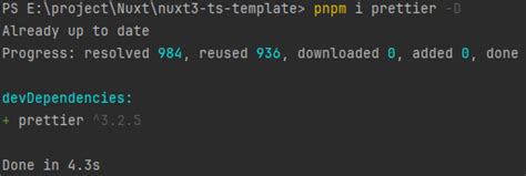 Nuxt3 Typescript Vite项目模板搭建（typescript、eslint、prettier、sass、stylelint