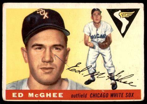 1955 Topps 32 Ed Mcghee Chicago White Sox Vg Vg Ebay