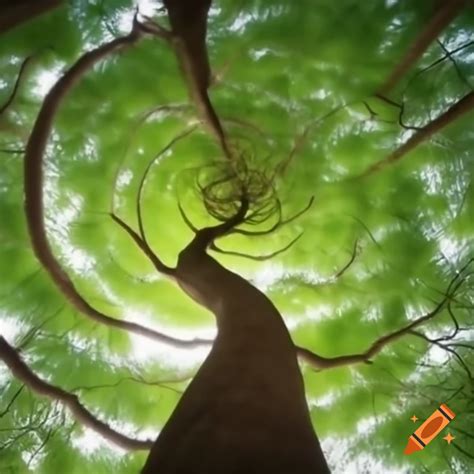 Tree With Spiraling Shape On Craiyon