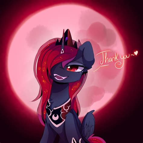 1221495 Artist Magnaluna Blood Moon Fangs Princess Luna Safe