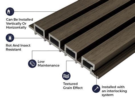 Slatted Cladding Board 3 6m Walnut Lawnhub