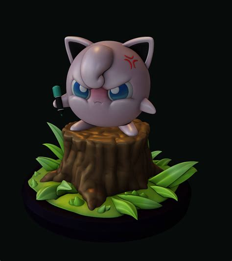 Jigglypuff Pokemon 3d Model By Wsonuchiha3d