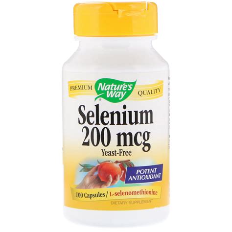 Natures Way Selenium 200 Mcg 100 Capsules