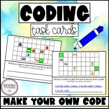 CREATE OWN CODE Activity Special Ed Coding Task Cards