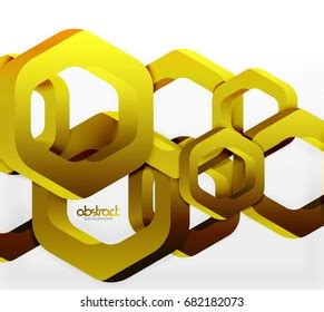 Overlapping Hexagons Vector Design Background Stock Vector Royalty