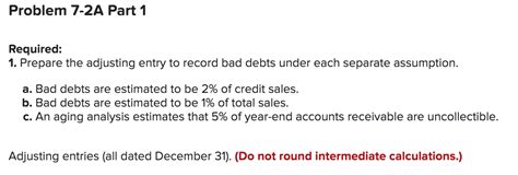 Solved Required Information Problem 7 2a Estimating And