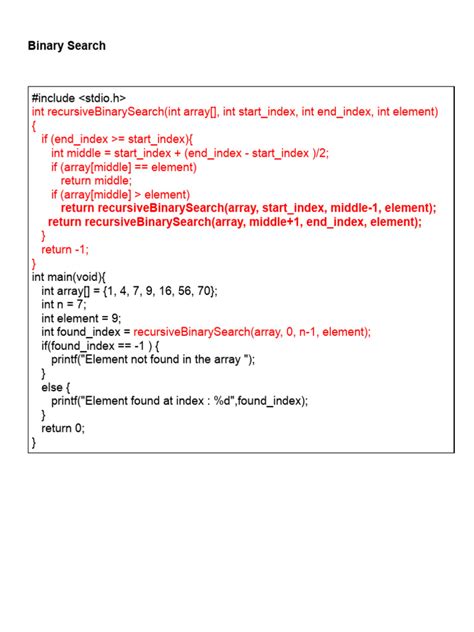 Binary Search Iter Vs Recursive Pdf Software Engineering Applied