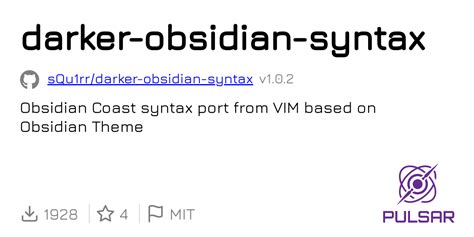 Darker Obsidian Syntax