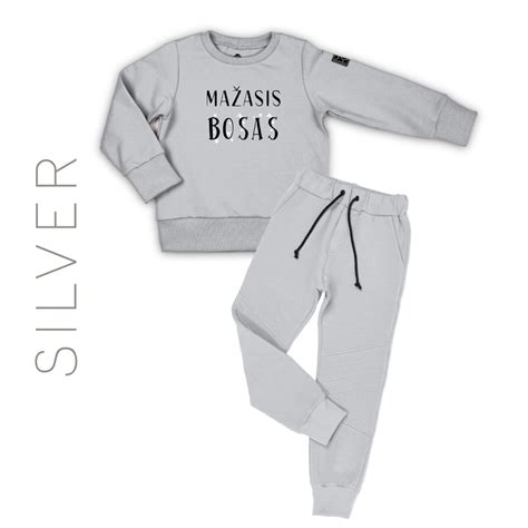 Komplektas MINI BOSS MINERAL SILVER • Mikeclothing