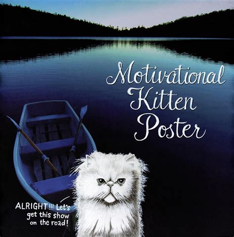 Motivational Kitten Poster Drawing By Mary Williams Fine Art America
