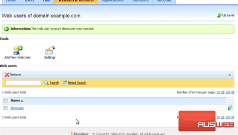 Set Up Web Users In Plesk Web24