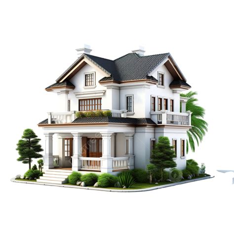 Building House Villa Estate Png Picpng