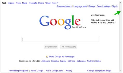 Html How To Get Overflowauto To Work For An Iframe In Ie And Chrome