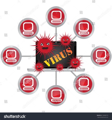 Computer Virus Network Security Concept Present Stock Illustration 126489710 Shutterstock