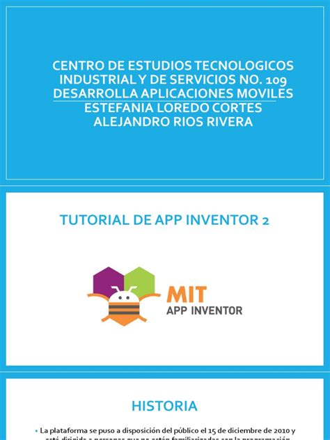 Guia Appinventor Pdf Aplicación Movil Informática
