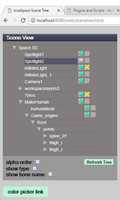 Plugins And Scripts TrueSpace Scene View