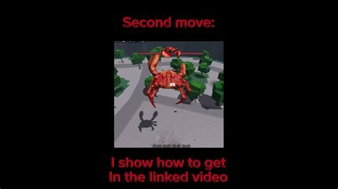 New Crab Boss Character Showcase In Tsb Roblox