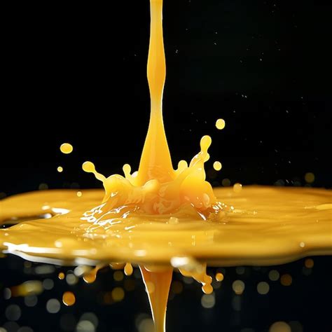 Premium Photo Jackfruit Juice Drizzle With Yellow Thick Fluid A Pulpy