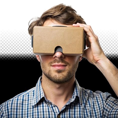 Premium Psd Google Cardboard Vr User