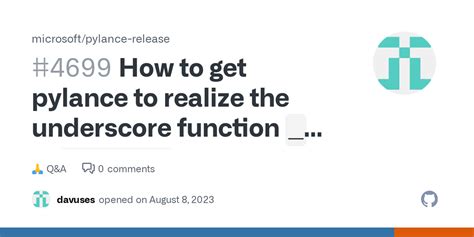 How To Get Pylance To Realize The Underscore Function `` In `gettext` Module · Microsoft
