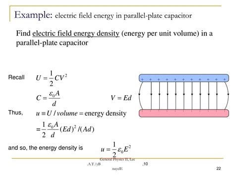 ☑ Energy In Electric Field Capacitor