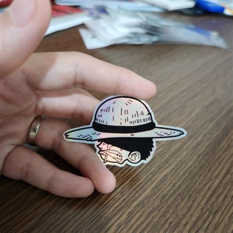 Jual Sticker Hologram Anime PSH One Piece Luffy Shopee Indonesia