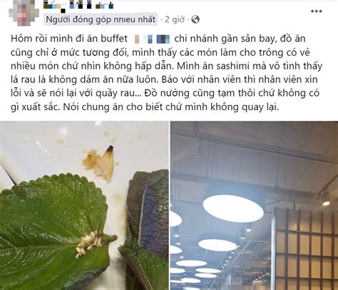 Xôn Xao Hình ảnh ổ Trứng Côn Trùng Trong Món ăn Của Chuỗi Buffet Nổi