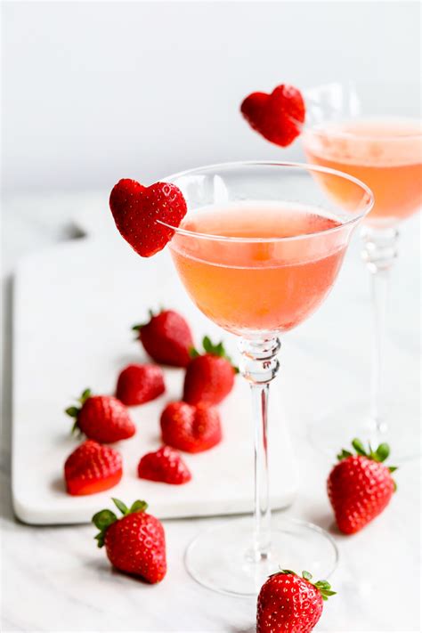 Strawberry Cocktails Recipe Delicious Table