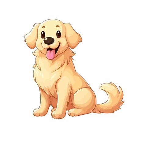 Premium Vector Golden Retriever Ai Generated Image