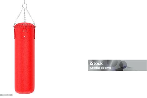 복싱 훈련을위한 빨간 가죽 펀칭 가방 3d 렌더링 가죽에 대한 스톡 사진 및 기타 이미지 가죽 공격성 권투 스포츠 Istock