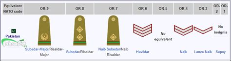 Pakistan Army Ranks And Badges Salary Pay Scale Information JobsAlert Pk