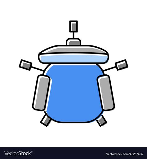 Computer Chair Top View Color Icon Royalty Free Vector Image