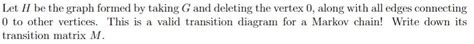Solved 4 Markov Chains And Modular Arithmetic Consider